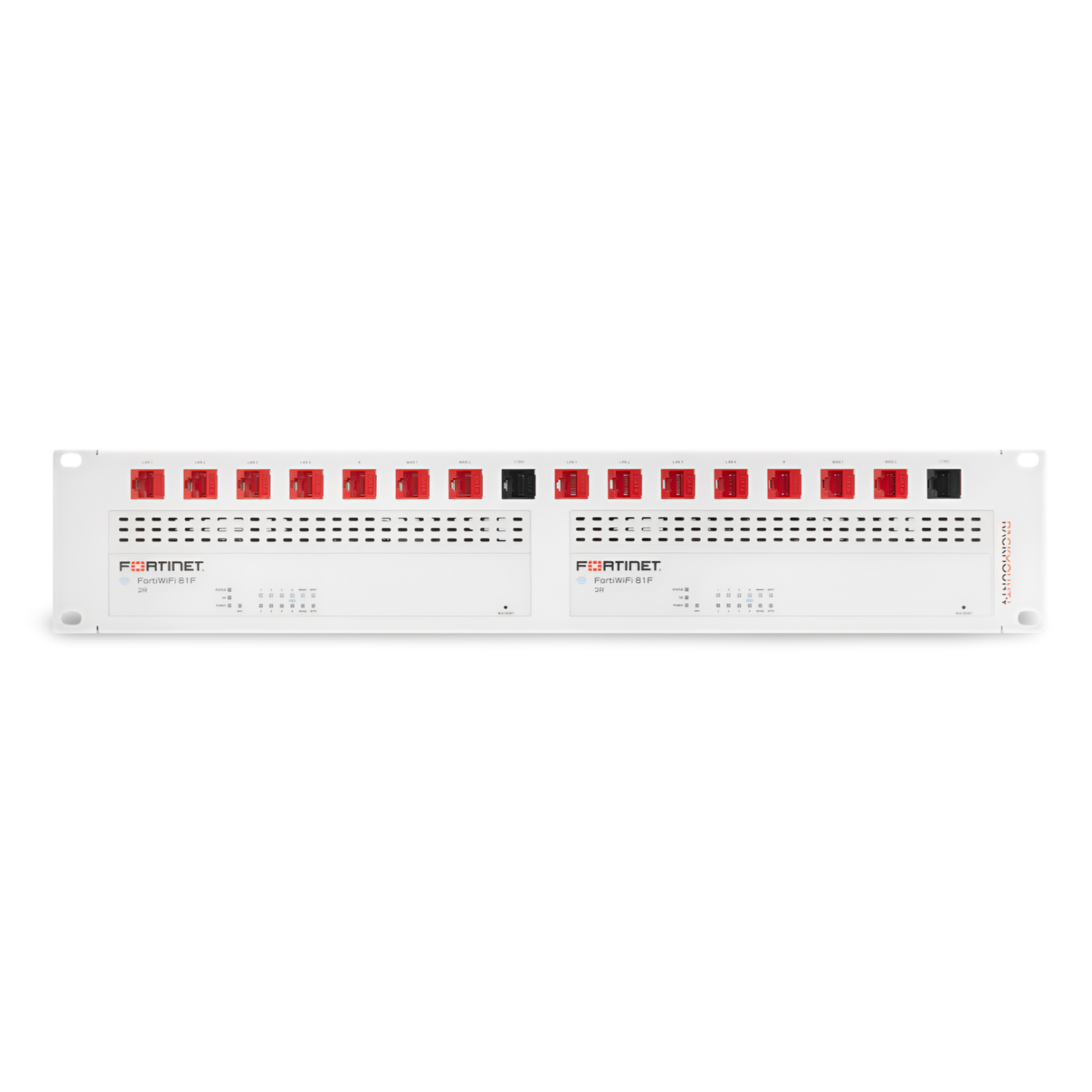 Rackmount.IT Rack Mount Kit für 2x FortiGate 80F PoE, 80F DSL, 81F PoE ...